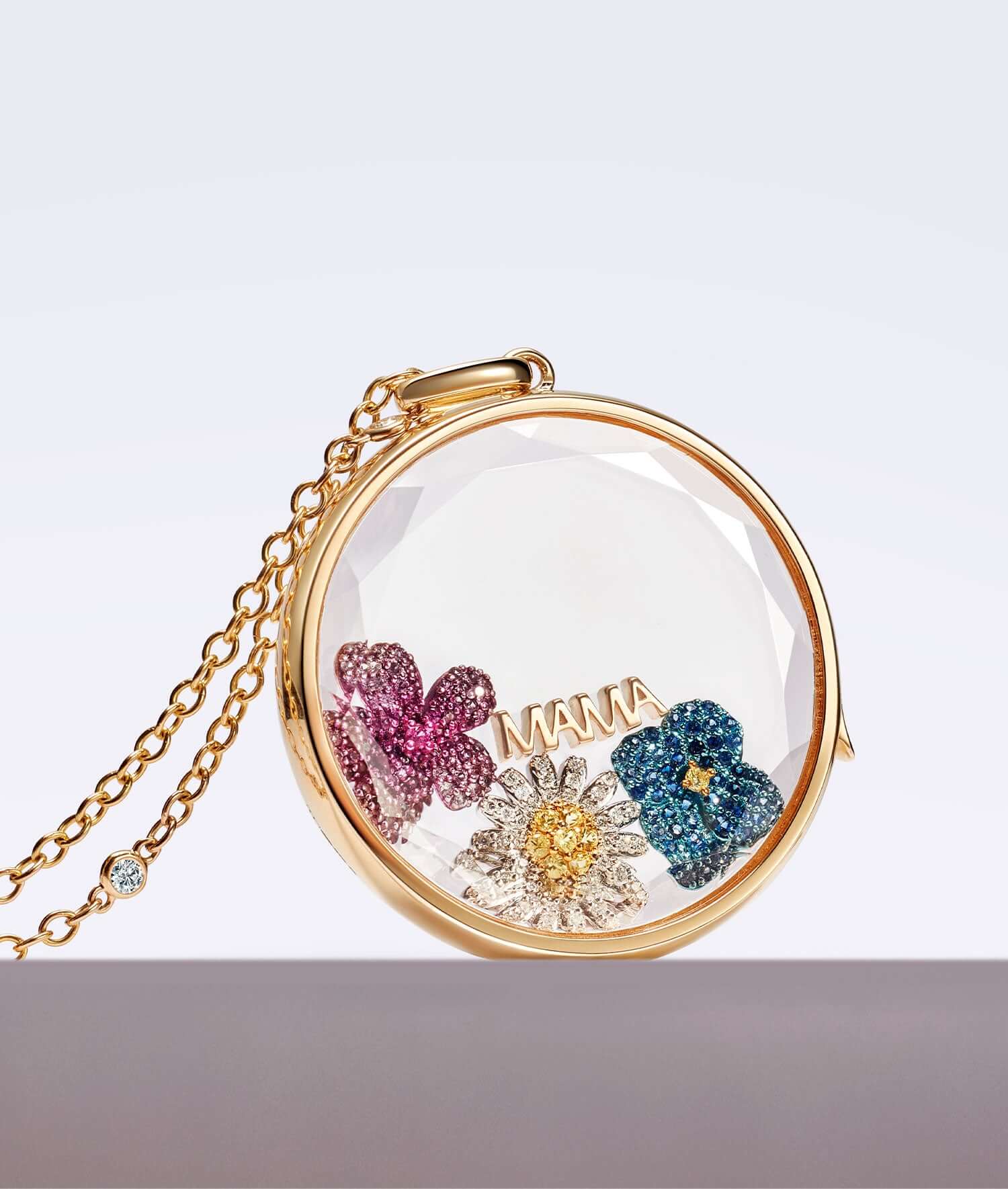 Round Gold Locket Necklaces | Loquet London