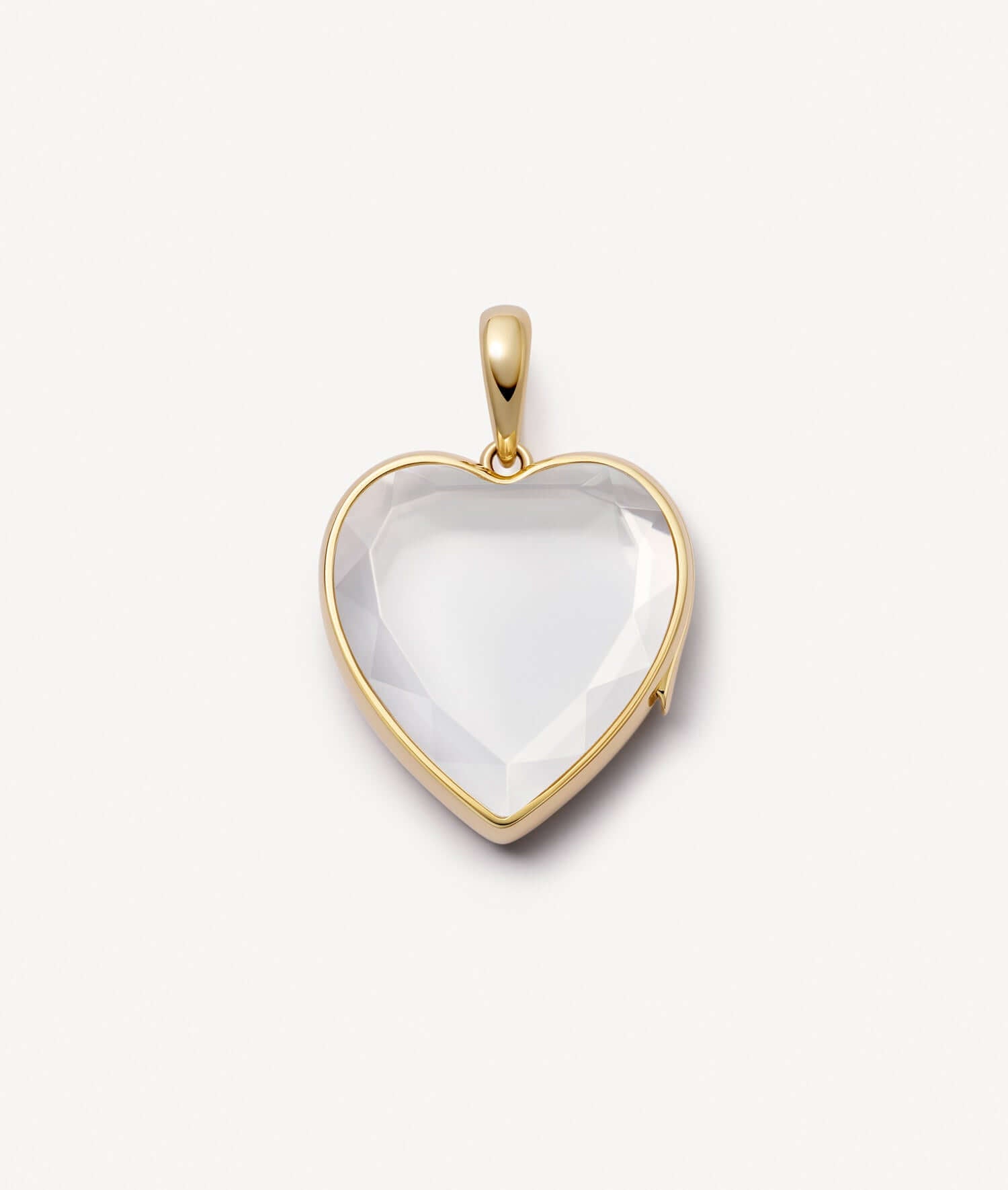 Large Heart Locket with Sapphire | 14k Gold | Loquet London