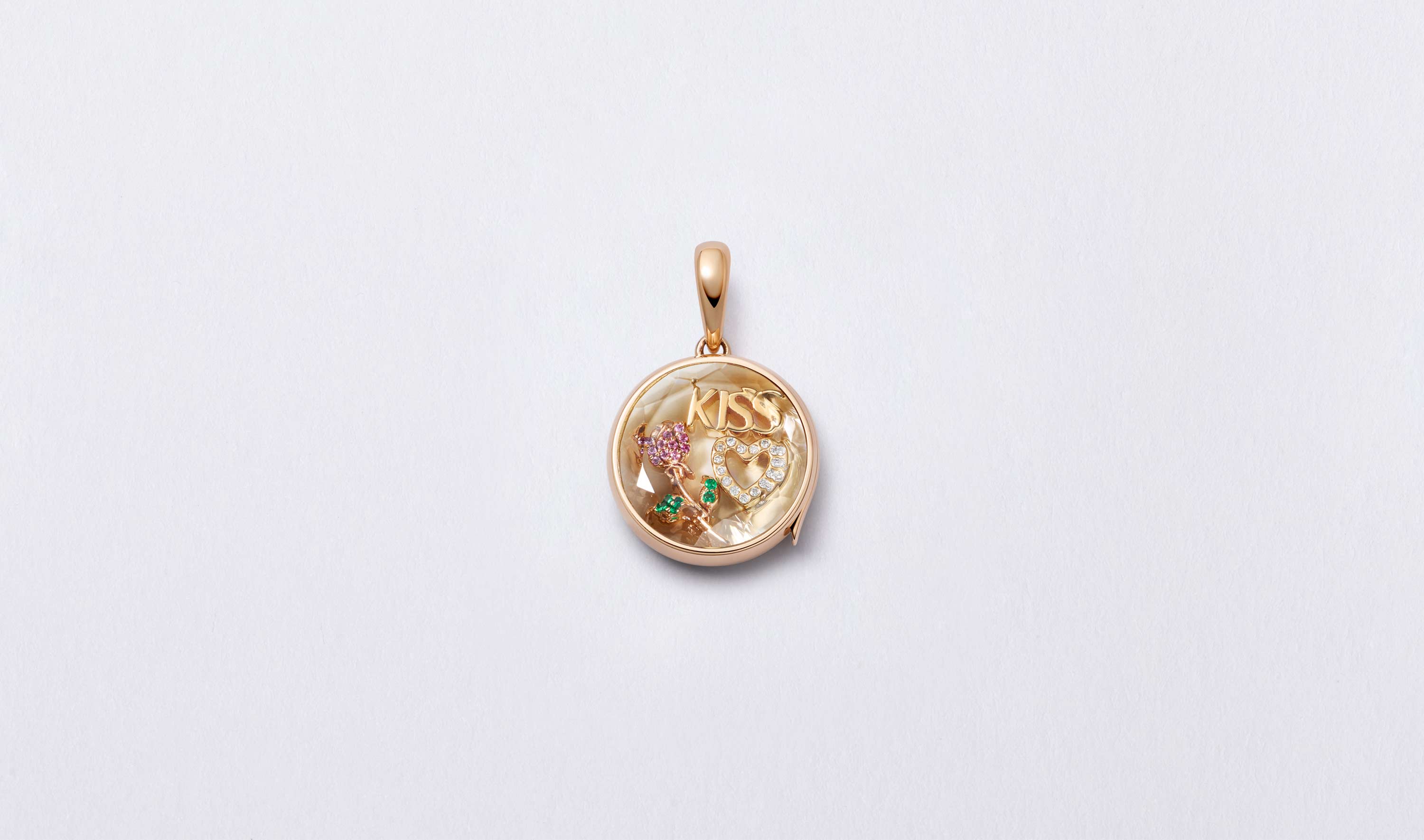 Rose Gold Locket Necklace | 14k & 18k gold | Loquet London